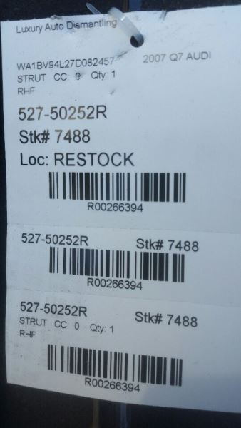 2007 2015 Audi Q7 - Right Front Air Strut - 7L8616040D - R266394 | eBay