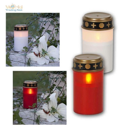 LED Grableuchte Grablicht Grablampe Grab-Kerze flackernd· | eBay.de