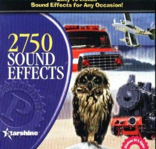 2750 Sound Effects PC CD collection of different computer digital audio ...