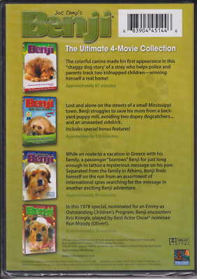 (SEALED) Benji The Ultimate 4 Movie Collection New For Love Of, Off the ...