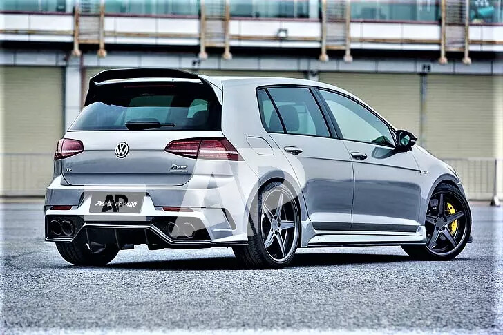 For VW Golf R GTD GTI Aspec Style Gloss Black Rear Roof Spoiler Boot ...