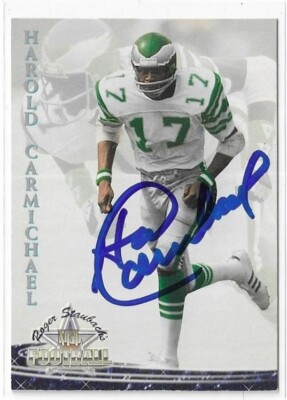 HAROLD CARMICHAEL Autographed Signed 1994 Ted Williams Football card ...