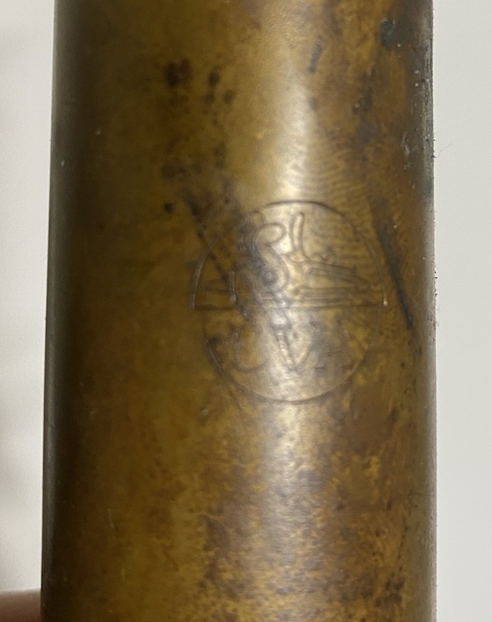 Vintage CVA Muzzleloader Black Powder Flask - Brass Flintlock Deer ...