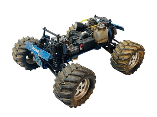 Vintage Traxxas Tmaxx 2.5 Parts Project Chassis Roller 1/10 Nitro Rc ...