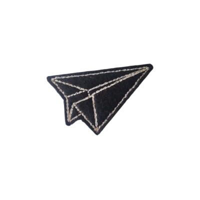 Origami Plane Patch Embroidered Iron-On 2.2" | eBay