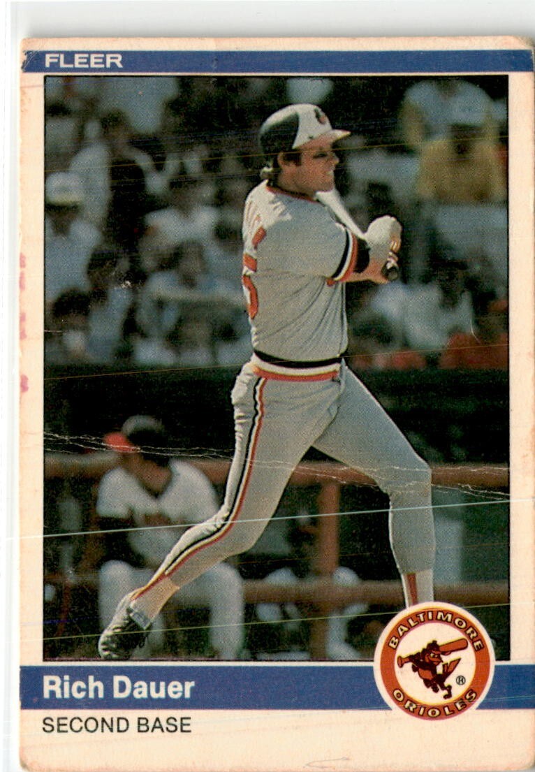 1984 Fleer #4 Rich Dauer Baltimore Orioles | eBay