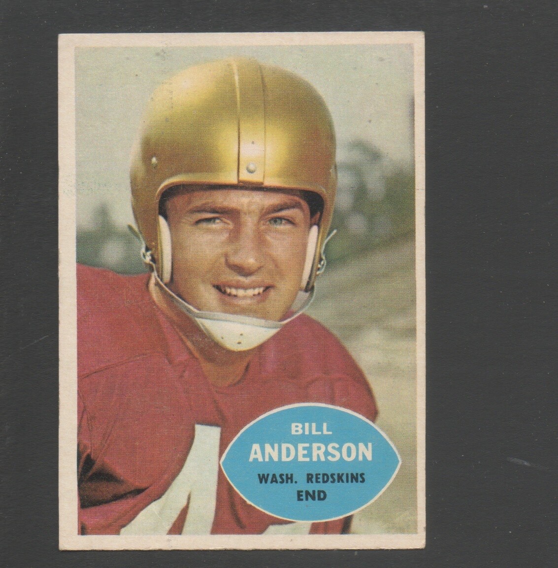 1960 Topps Football Card #126 Bill Anderson-Washington Redskins Vg Card ...