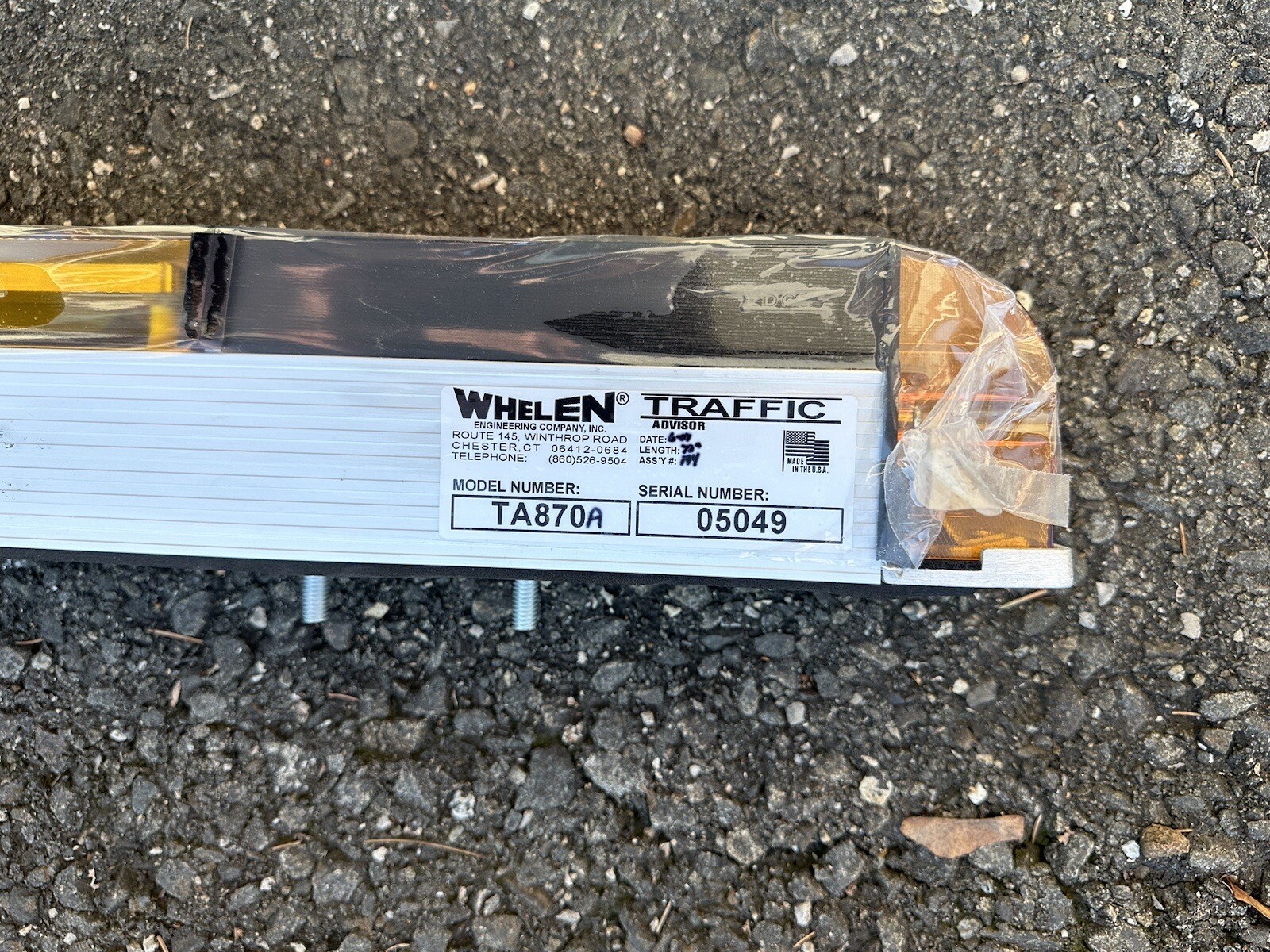 Whelen Traffic Advisor TA870a Light Array 700 Series (Only 1 Left) | eBay