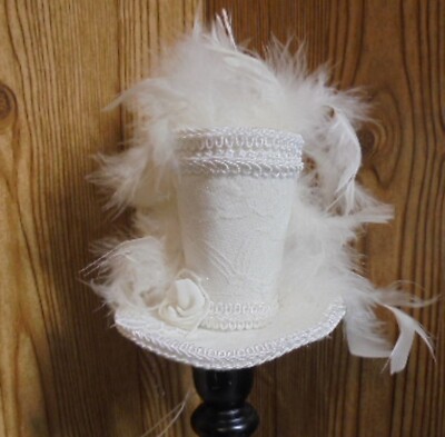 Mini Top Hat, Burlesque, SteamPunk, Alice in Wonderland, Wedding, Party ...