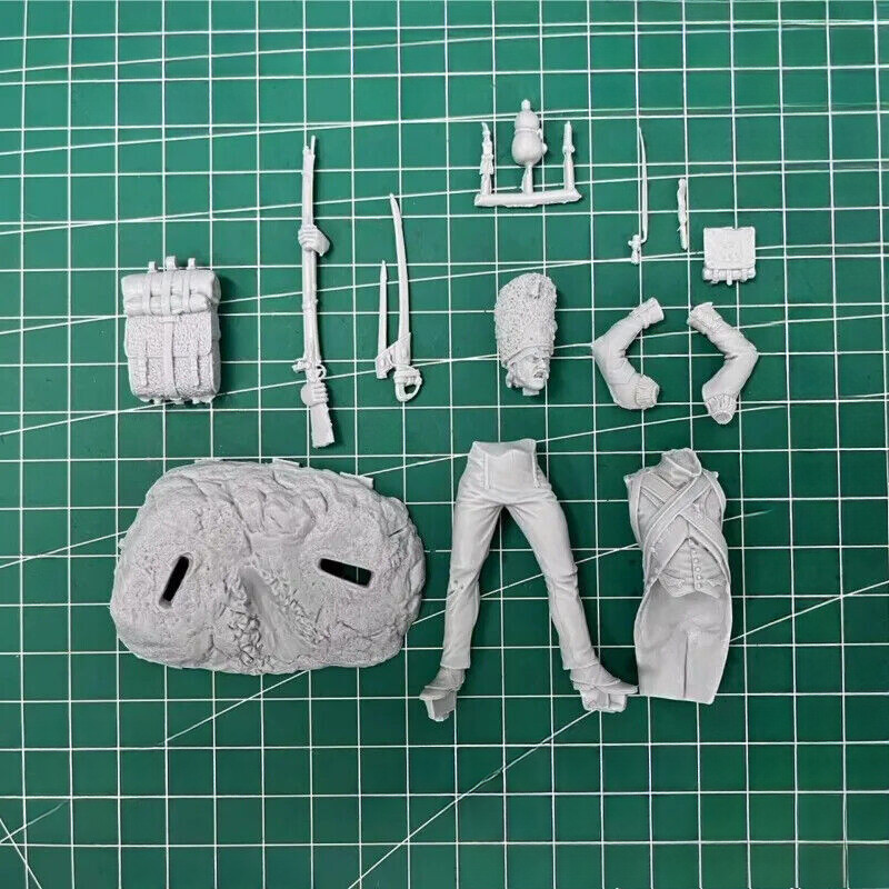 1/24 Resin Figure Model Kit 75mm Ancient French Grenadier Miniature ...
