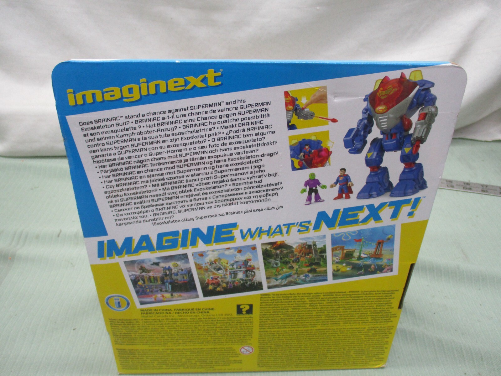 Fisher Price Imaginext DC Super Friends Superman exoskeleton Brainiac ...