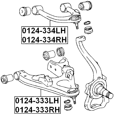 Left Lower Front Arm Fits Toyota 48640-60010 | eBay Australia