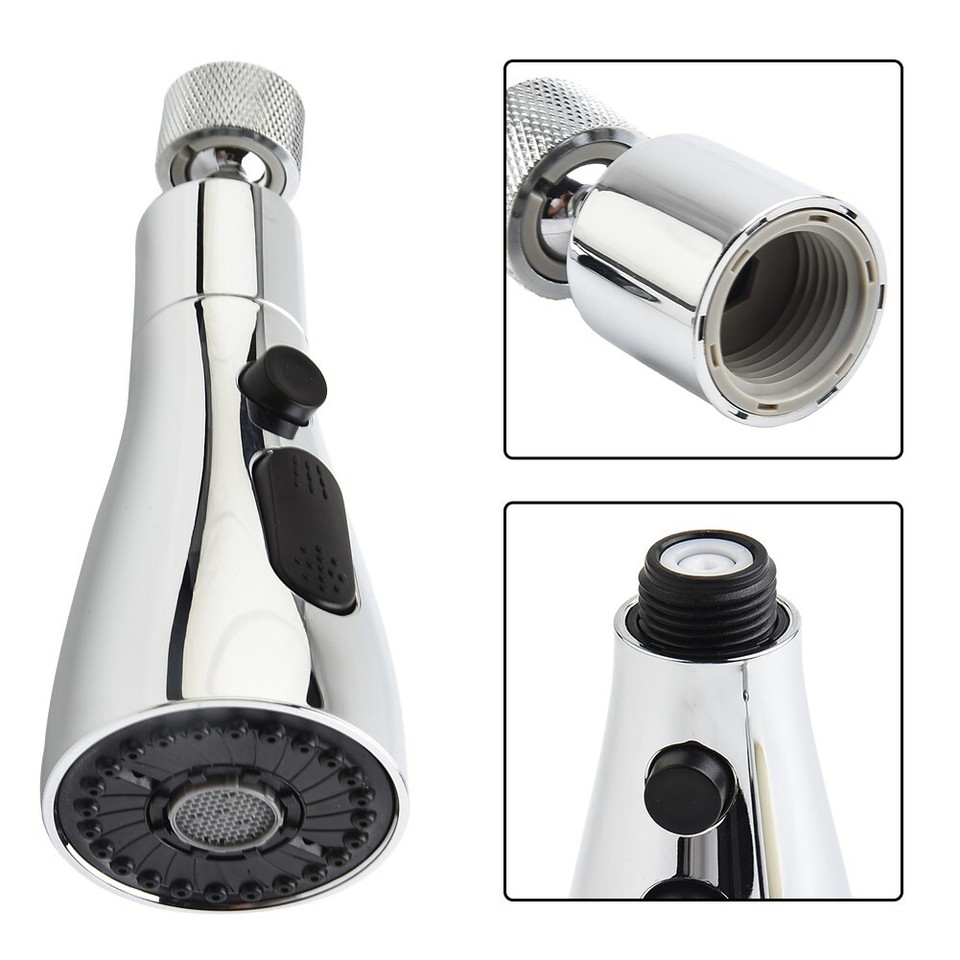 New ABS Black Faucet Sprinkler 360° 360° Swivel Water Tap Kitchen ...
