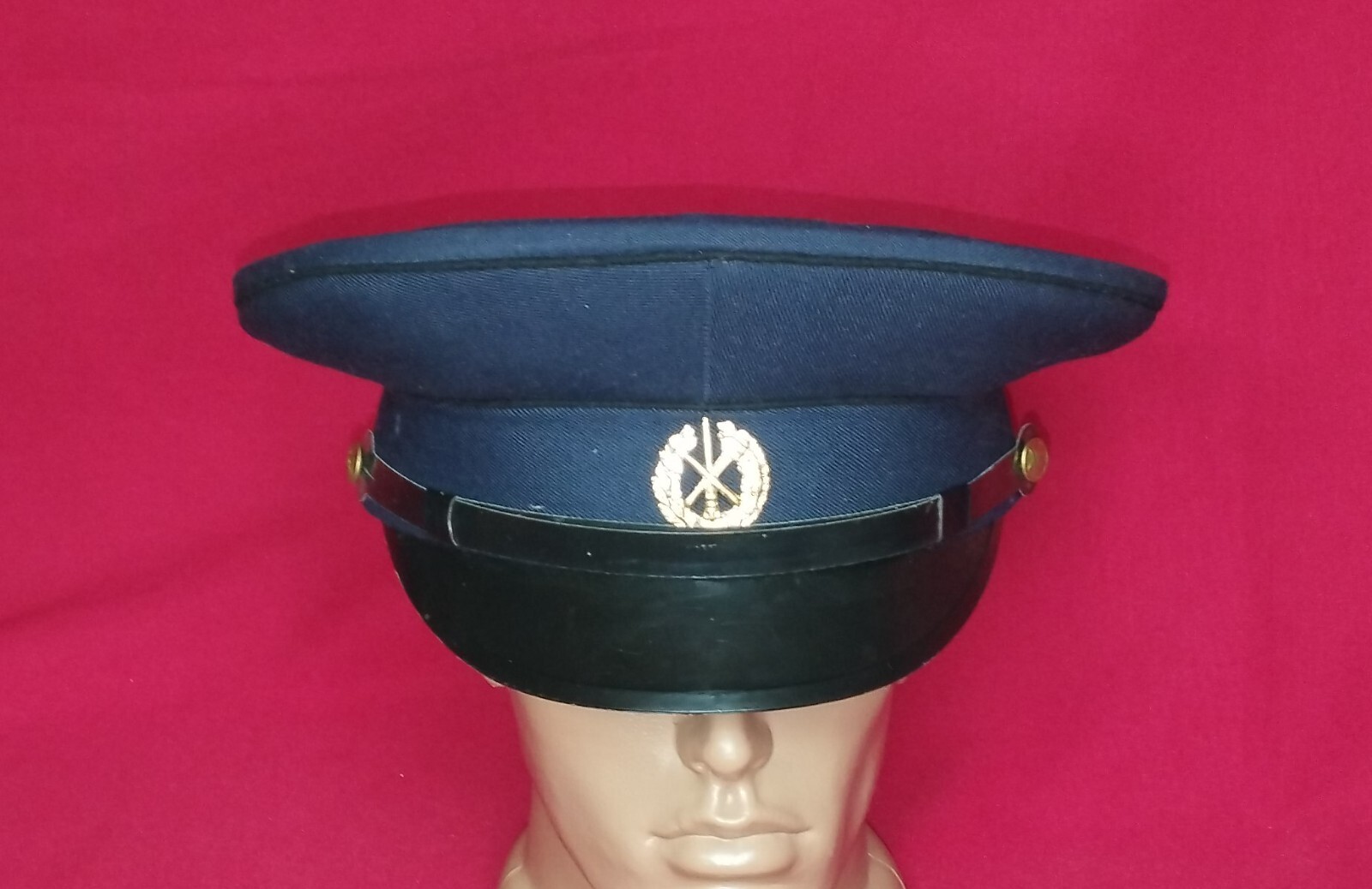 New Russian Soviet Fire Fighter Officer Uniform Cap Hat USSR Size 61 XL ...