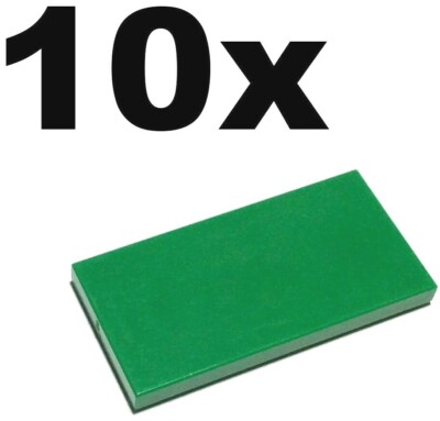 NEW LEGO - TILES - 2 x 4 - Green Tile x 10 - smooth flat tile 2x4 | eBay