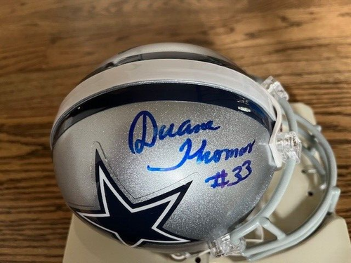 Duane Thomas Autographed Auto Authentic Dallas Cowboys Mini Helmet | eBay