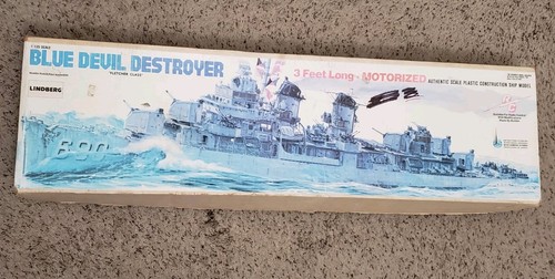 Lindberg Blue Devil Fletcher Class Destroyer 1/125 Scale Model Kit No ...
