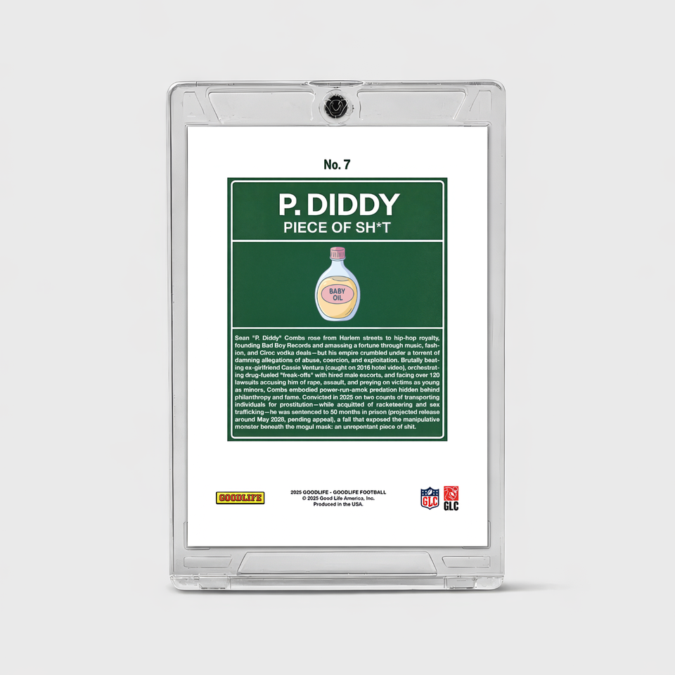 P Diddy Puff Daddy Downtown Style Custom Card Limited Edition Holo Art ...
