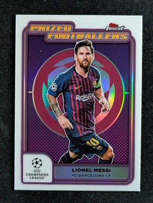 2024-25 Topps Finest UEFA LIONEL MESSI Refractor SP Prized Footballers ...