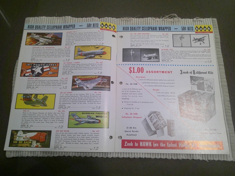 RARE HAWK MODEL KIT CATALOG 1962 | eBay