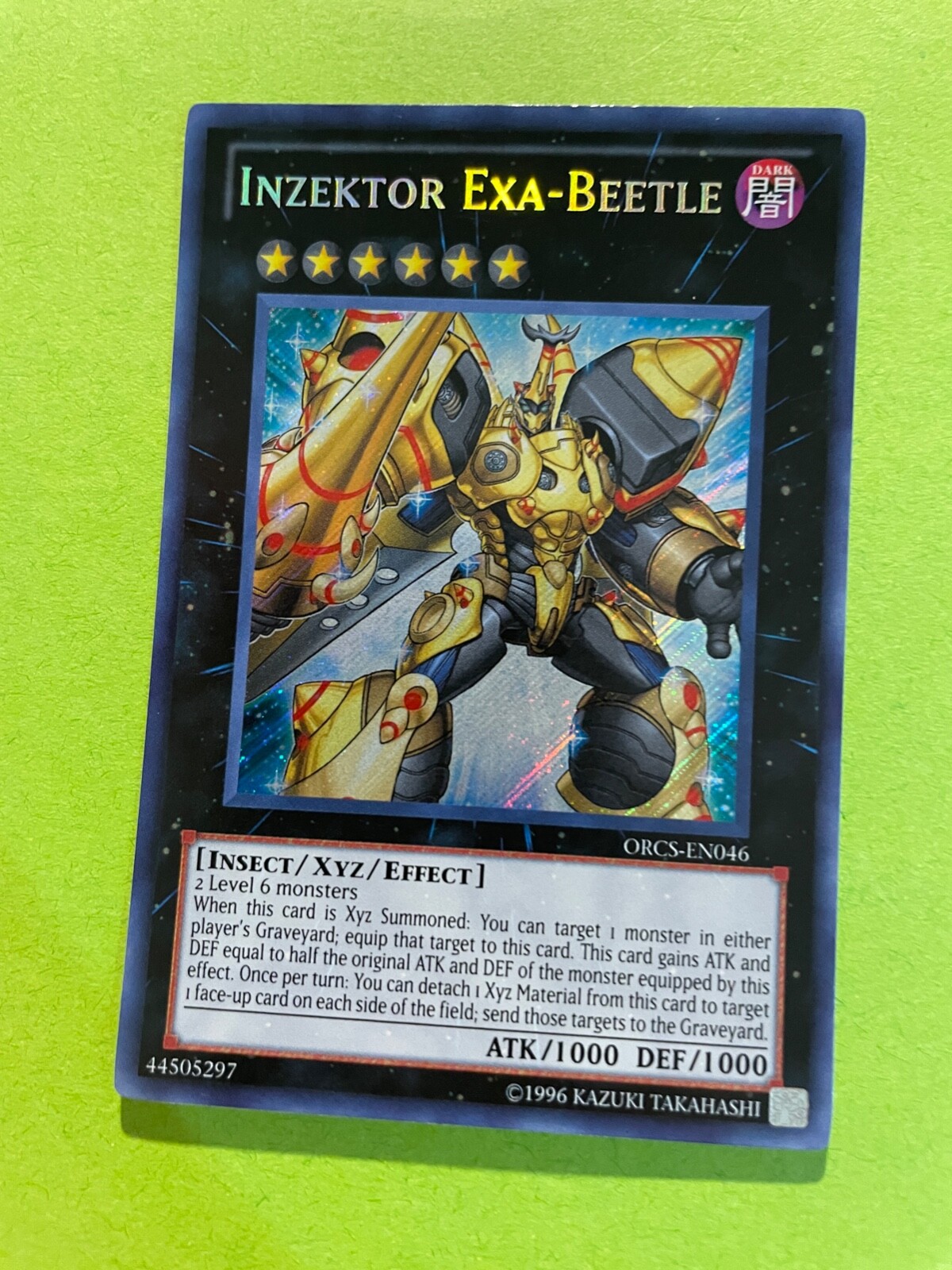 Yugioh Inzektor Exa-Beetle ORCS EN046 Secret Rare UNL ED | eBay