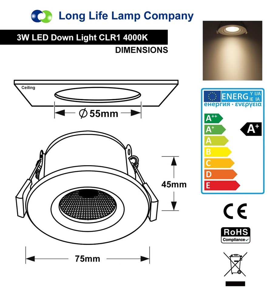 Modern LED Adjustable Tilt Angle Downlight Recessed Round Ceiling ...