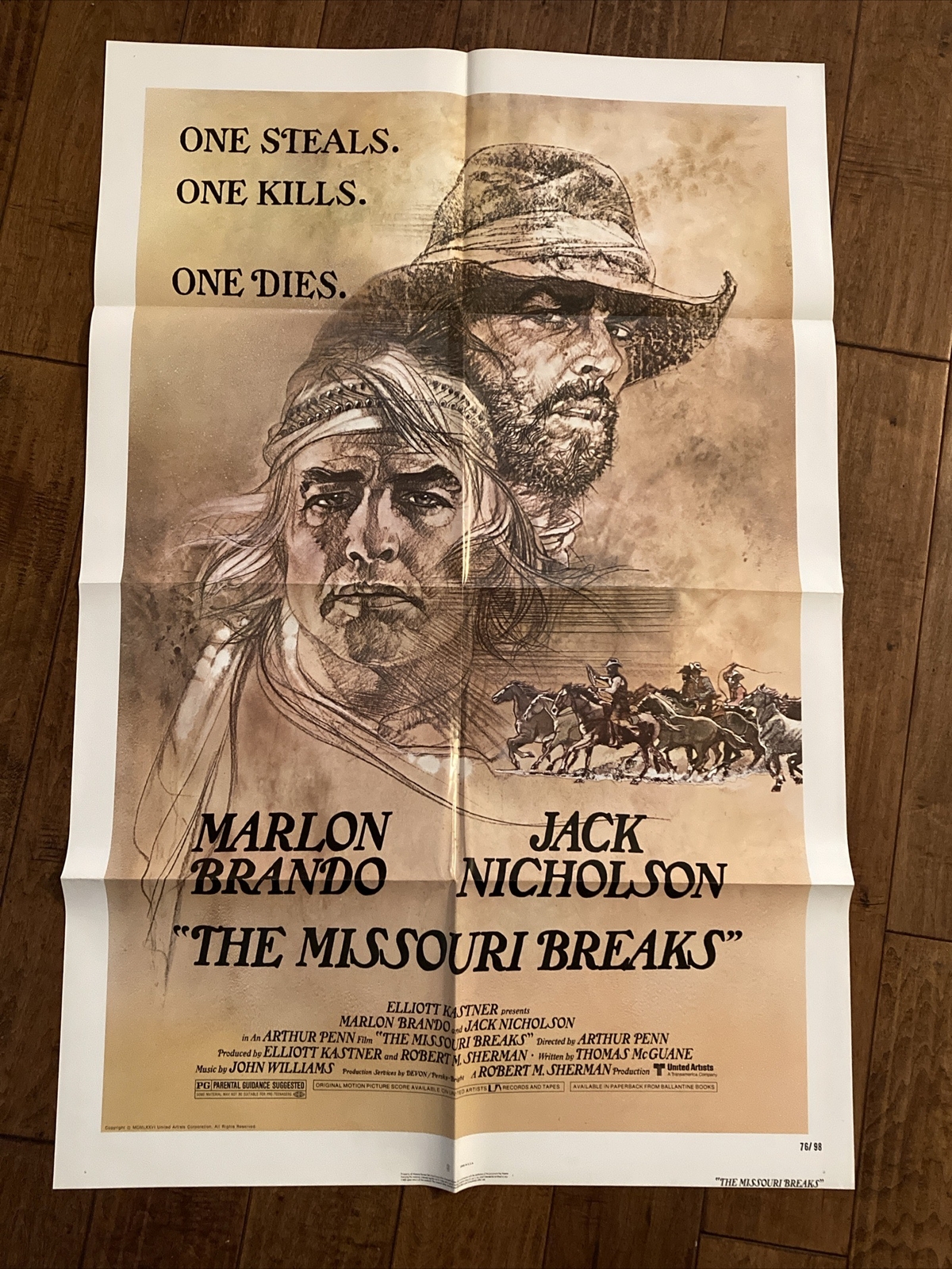 The Missouri Breaks - 1976 Original Movie Poster - Brando - Nicholson ...