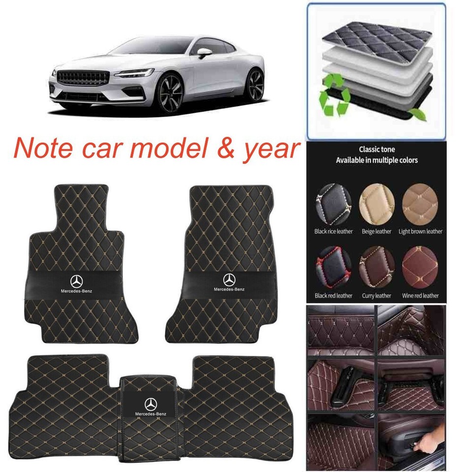 For Mercedes Benz All Models Car Floor Mats Luxury Custom Carpets ...