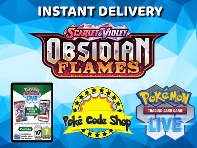 200 x OBSIDIAN FLAMES Live Pokemon Booster Codes Online INSTANT QR ...