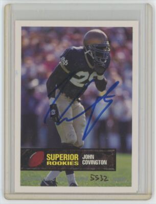1994 Superior Rookies Authentic Signature John Covington Rookie Auto ...