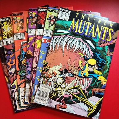 The New Mutants #70, 72, 73, 79-82 Lot of 7 1988 Marvel Comic Books ...