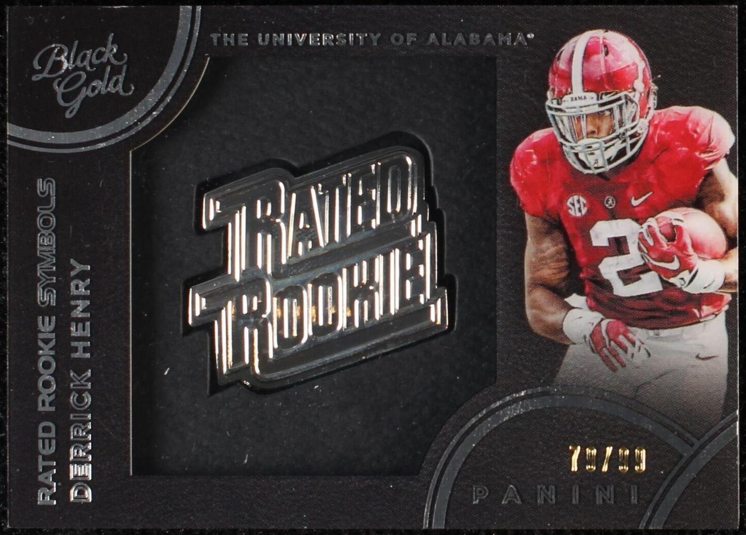 2016 Panini Black Gold Collegiate - Rated Rookie Symbol Relics Derrick ...