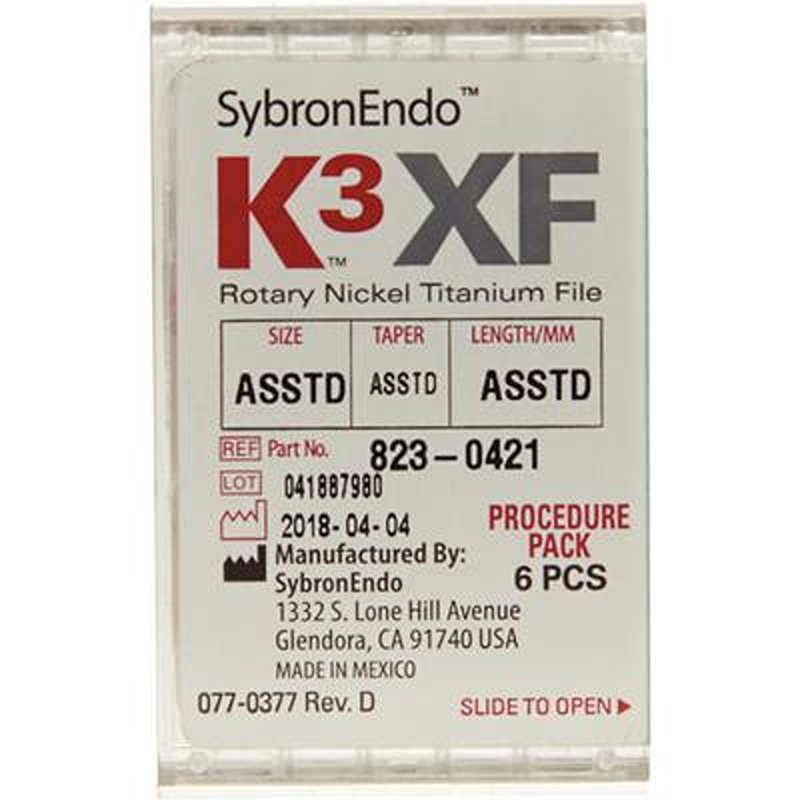 Endo K3 XF NiTi Files – Procedure Packs By Kerr (6/pk) | eBay