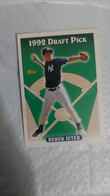 Offical Authentic Derek Jeter 1992 Topps Draft pick card 98 Mint ...