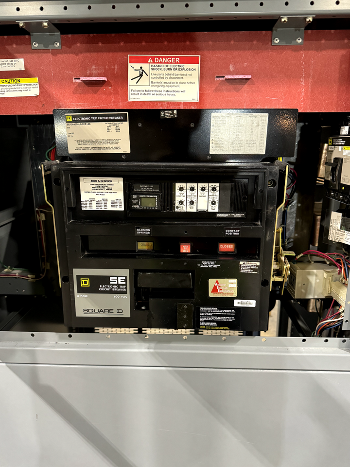SQD 4000 Amp 100k AIC LSIG MAIN QED ILINE SWITCHGEAR 480/277V or 208 ...