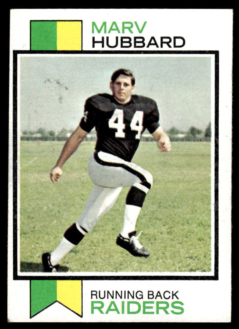 1973 Topps Marv Hubbard #345 Oakland Raiders Football Card | eBay