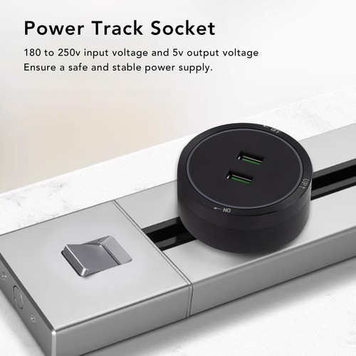New Movable Power Track Socket Surface Mount USB Electric Socket Outlet ...