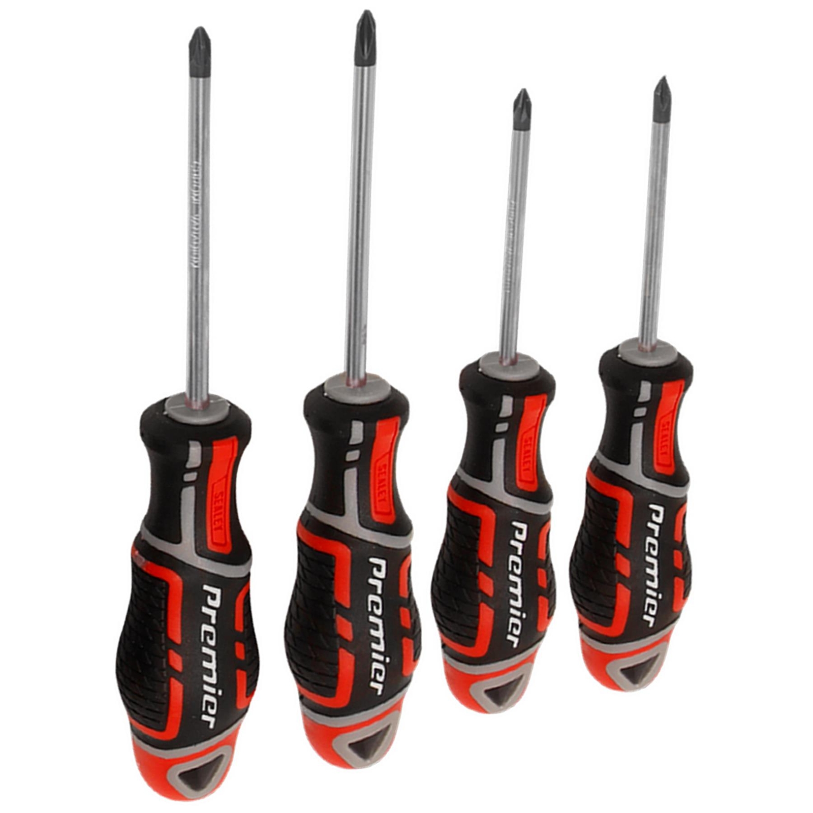 Sealey Screwdriver Set Slotted Pozi 75-200mm Phillips Magnetic GripMax ...