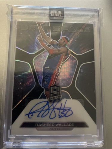 Rasheed Wallace Spectra Auto One Of One 2022/23 Panini Colour Match ...