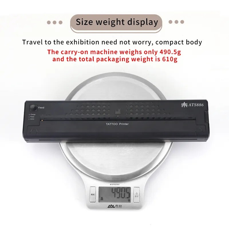 USB Portable Rechargeable Tattoo Transfer Stencil Machine Thermal ...