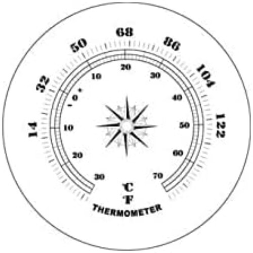 Traditional Wooden Weather Center: Thermometer, Hygrometer & Barometer ...