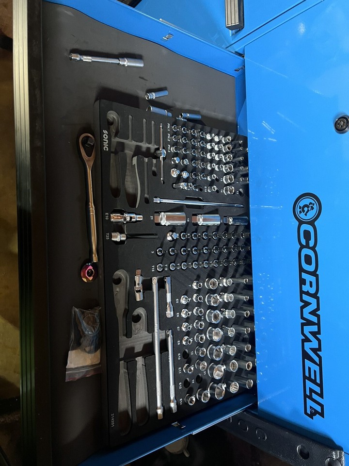 CTBF496KB - Cornwell 49" 6-Drawer XL Power Tool Cart, Corporate Blue | eBay