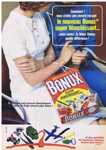 PUBLICITE ADVERTISING 104 1966 Le nouveau BONUX super blanchissant | eBay