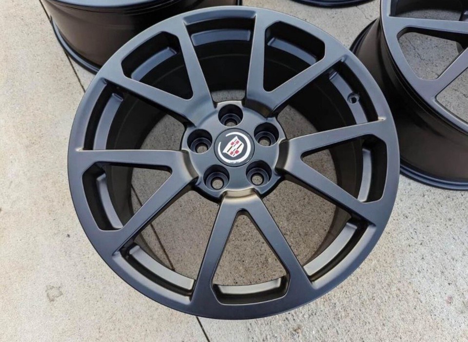 2009-2015 Cadillac CTS-V CTSV CTS V Wheels Rims Black Staggered Factory ...