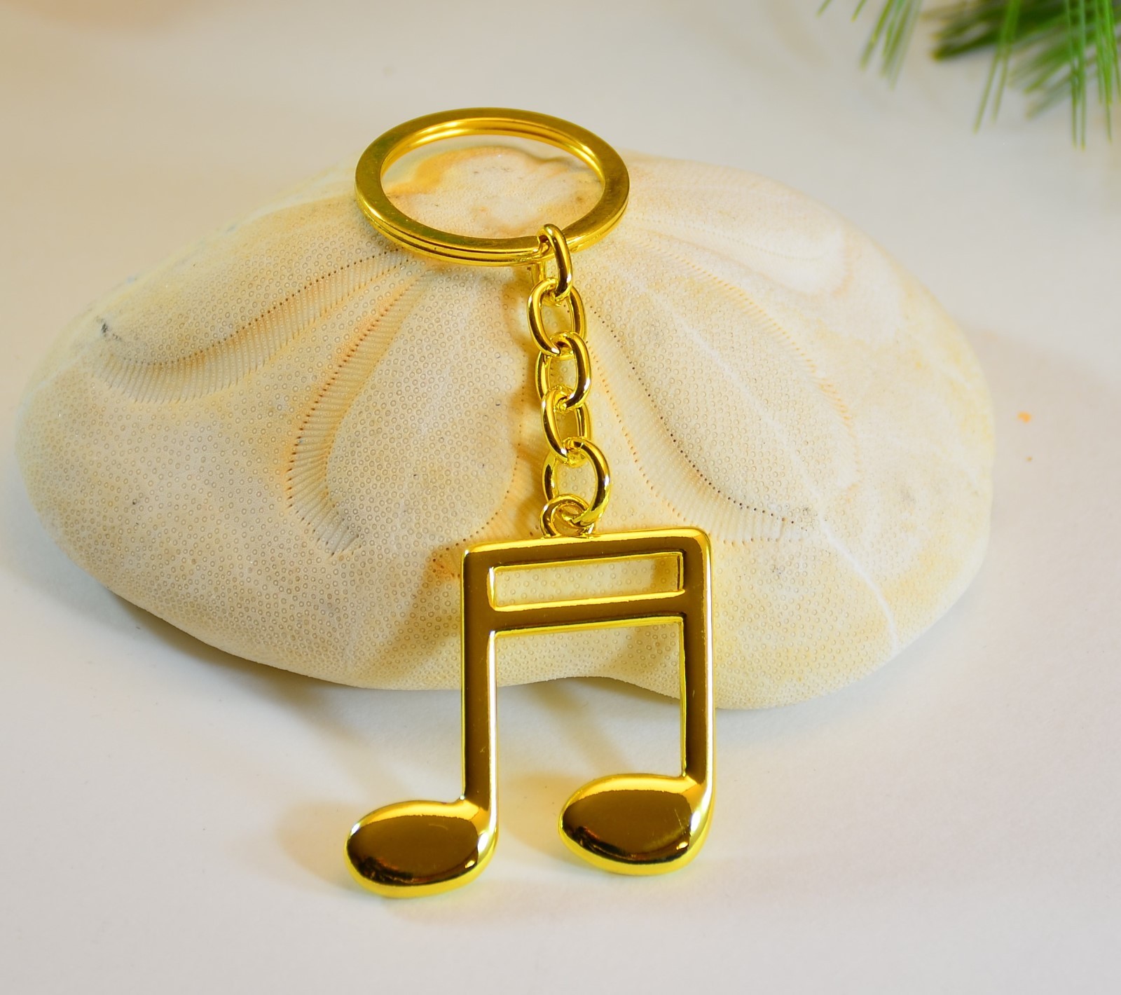 Pair of Music Note Keychain, Silver & Gold, Double Eighth, Great Gift ...