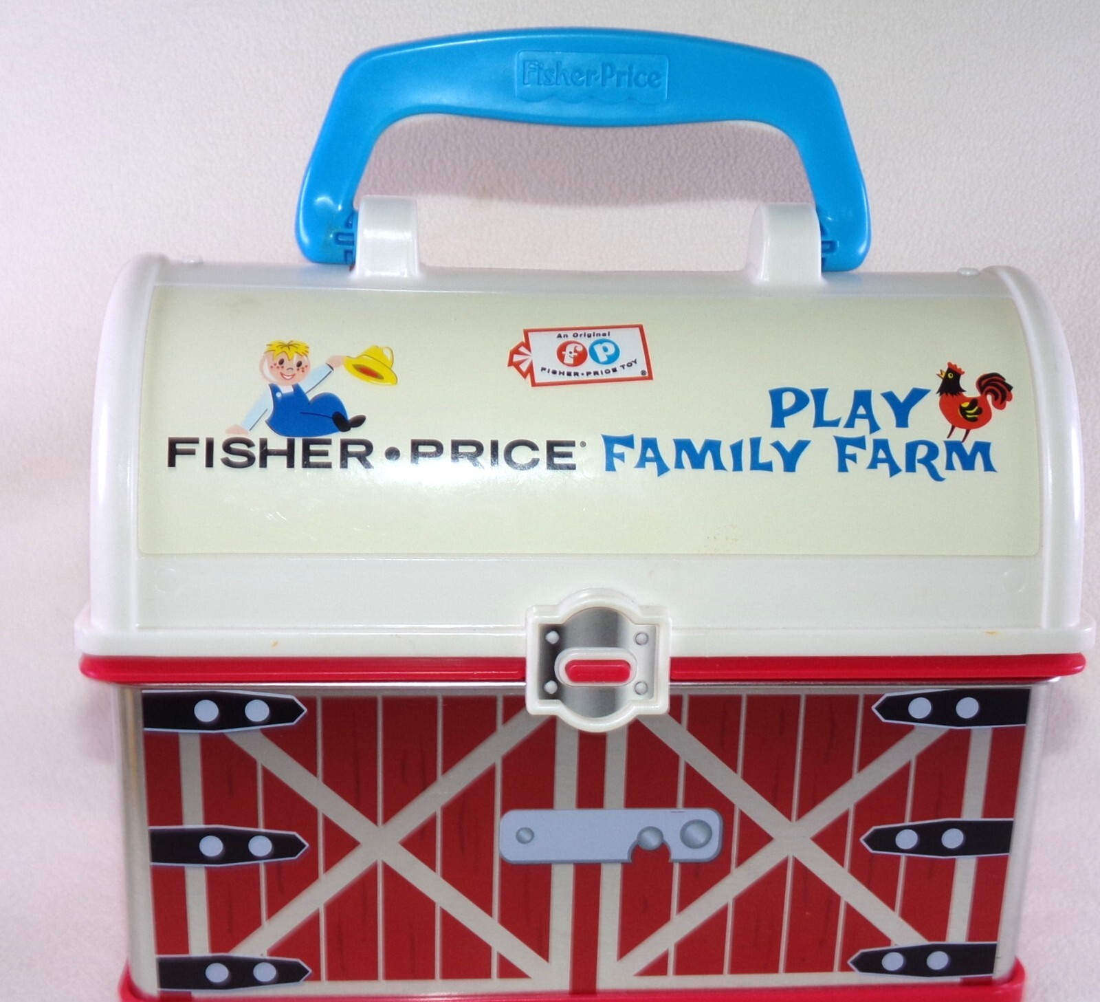 Fisher Price Play Family Farm Lunch Box Carrying Case Little People ...