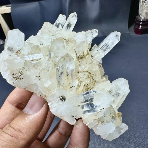 237g Natural top Himalayan crystal clusters-crown chakra Wheel ...