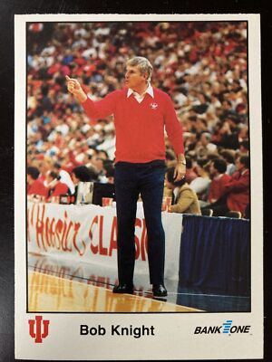 Bob Bobby Knight 1987 Indiana Hoosiers HOF Coach Bank One Card #37 | eBay