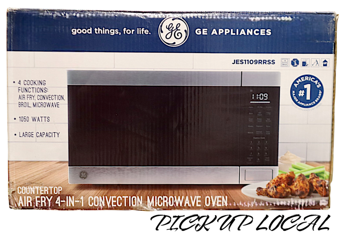 GE JES1109RRSS 20" 4-in-1 Countertop Microwave Oven | Air Fryer ...