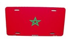 MOROCCO FLAG ALMAGHRIP MOROCCAN FLAG Metal Novelty Car License Plate ...